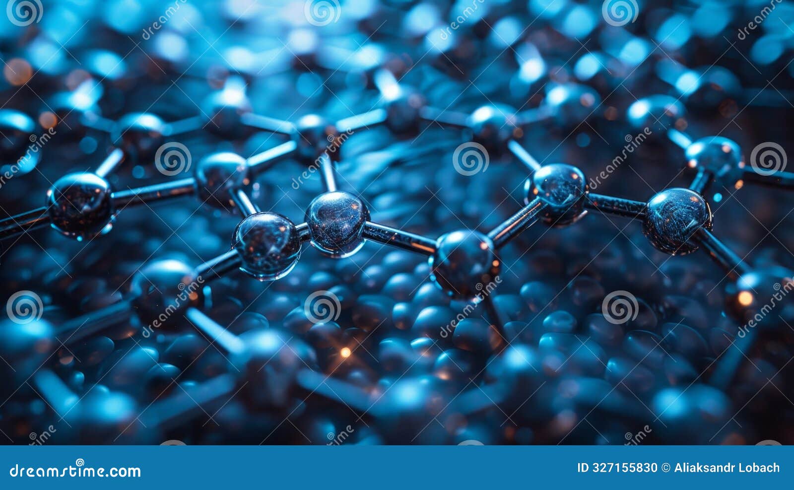 Abstract Atomic Lattice, Molecular Grid Of Graphene, Graphene Atomic ...