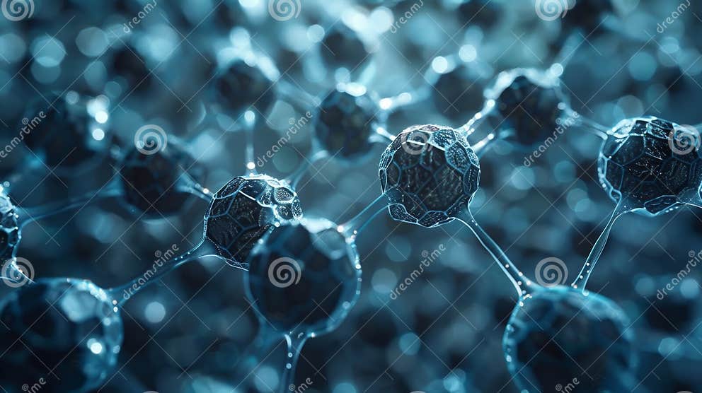 Abstract Atomic Lattice, Molecular Grid of Graphene, Graphene Atomic ...