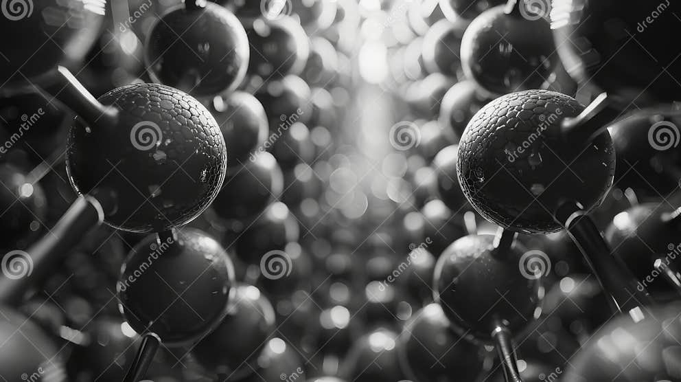 Abstract Atomic Lattice, Molecular Grid of Graphene, Graphene Atomic ...