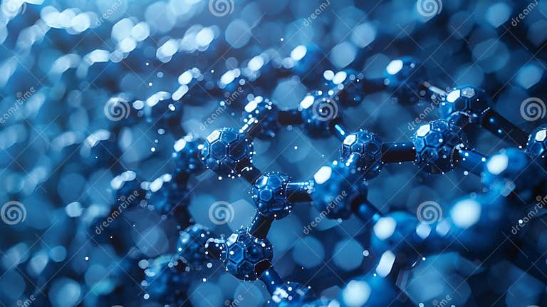 Abstract Atomic Lattice, Molecular Grid of Graphene, Graphene Atomic ...