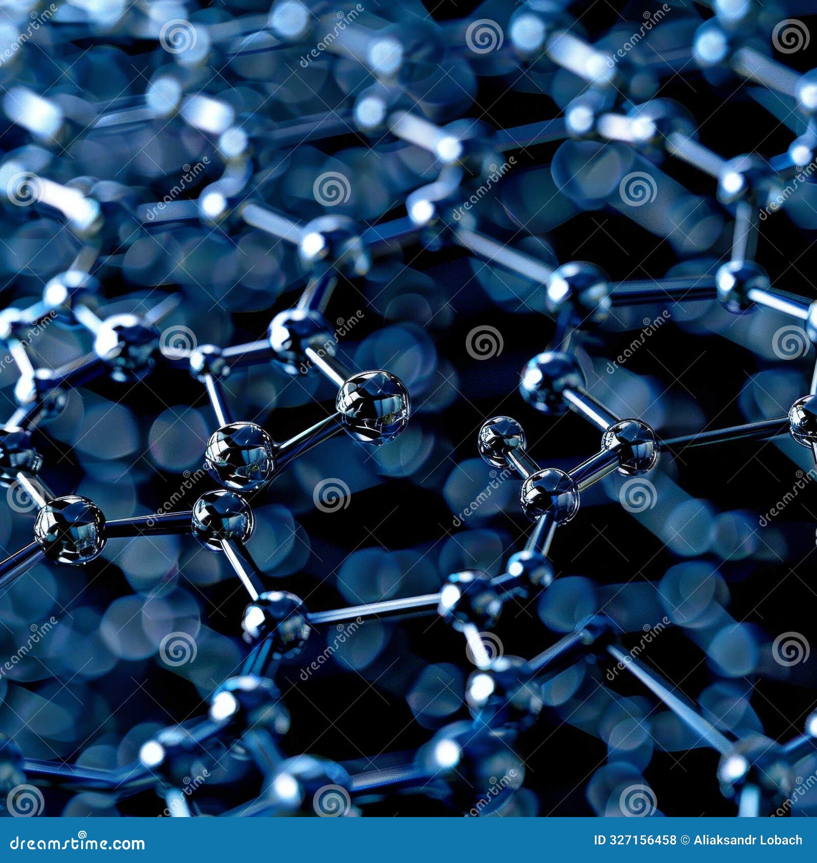 Abstract Atomic Lattice, Molecular Grid of Graphene, Graphene Atomic ...