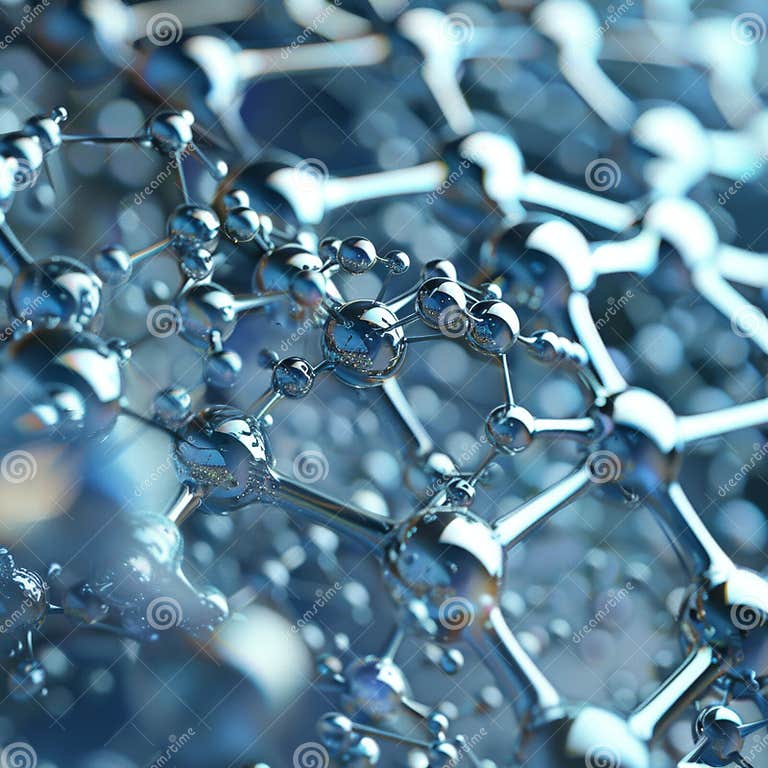 Abstract Atomic Lattice, Molecular Grid of Graphene, Graphene Atomic ...
