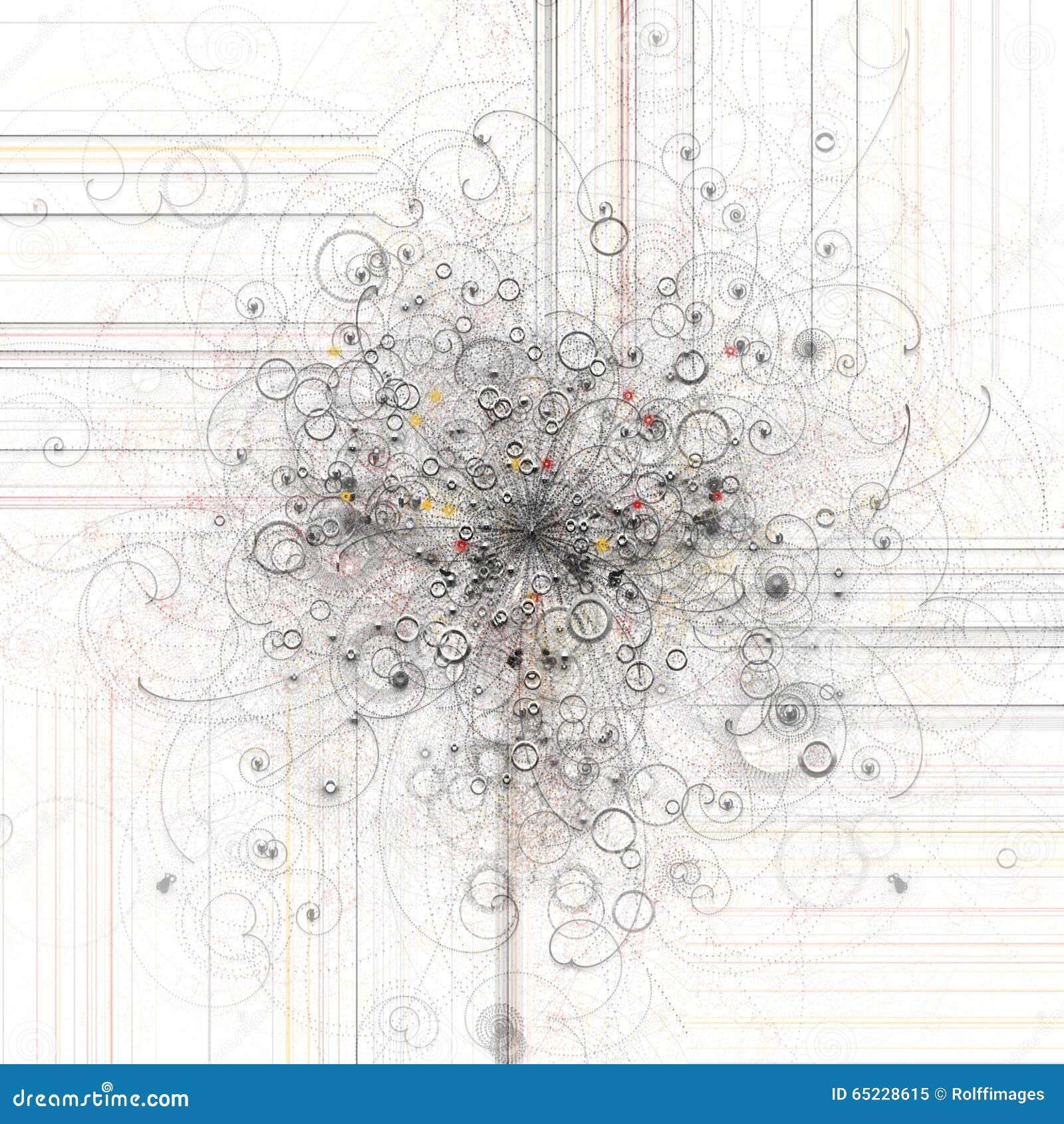 Abstract atomic particles stock illustration. Illustration of higgs ...