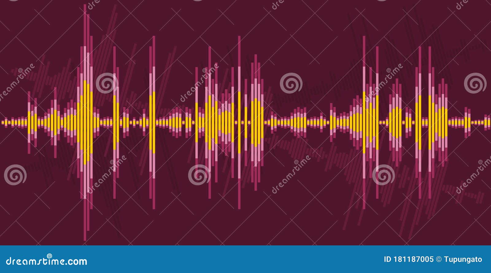 Abstract audio art vector stock illustration. Illustration of concept ...