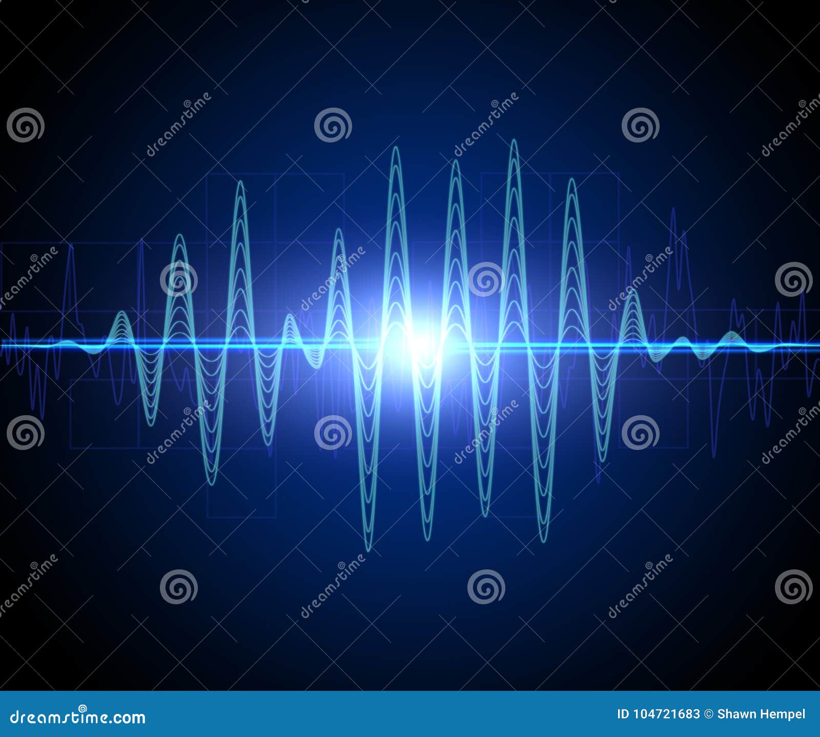 Abstract Audio Spectrum Waveform Stock Illustration - Illustration of ...