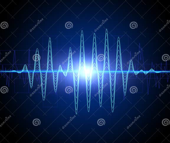 Abstract Audio Spectrum Waveform Stock Illustration - Illustration of ...
