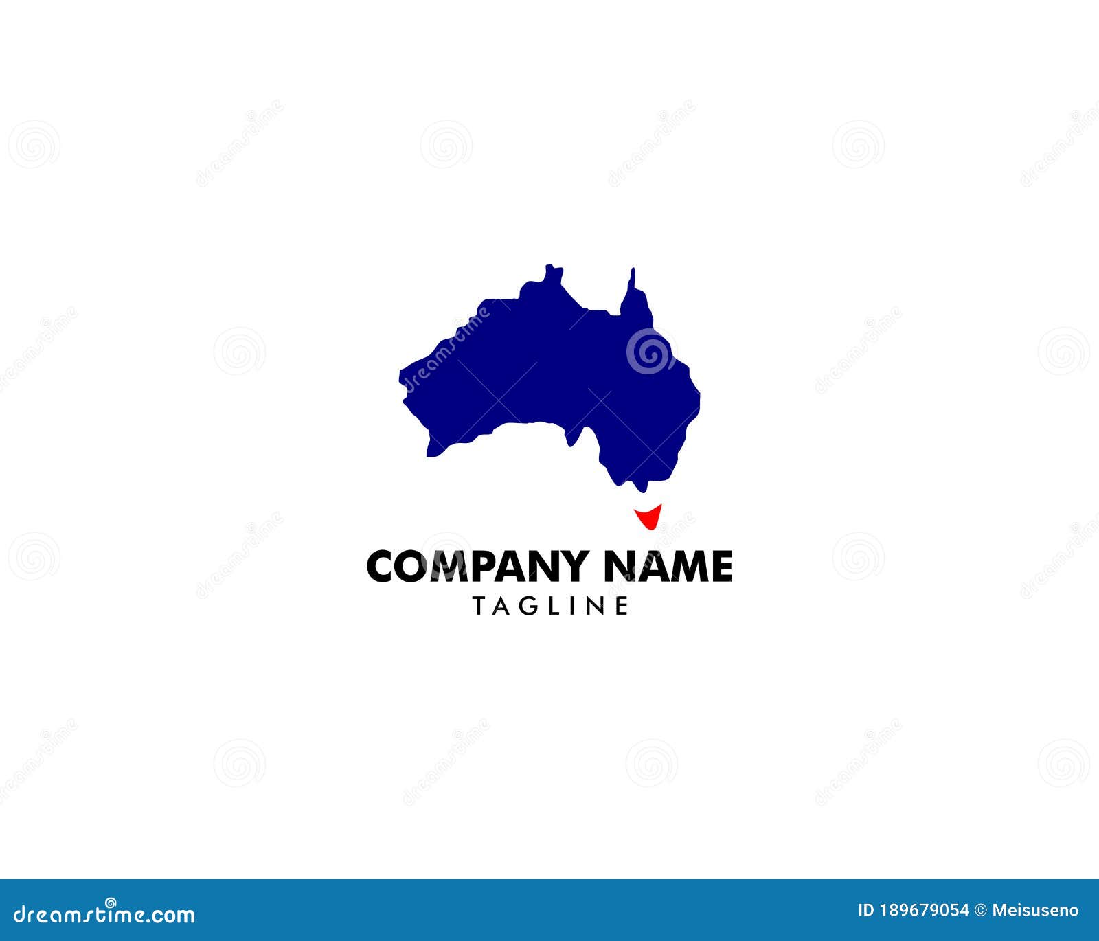 Abstract Australia Map Logo Template Vector Illustration ...
