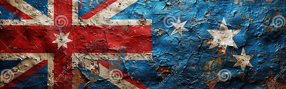 Abstract Australian Flag Wall Texture: Stone Concrete Background ...