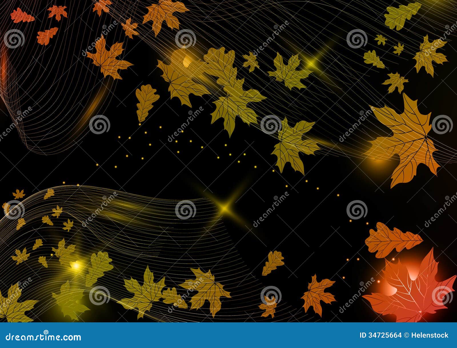 Abstract Autumn Background. Stock Vector - Illustration of gold, light ...