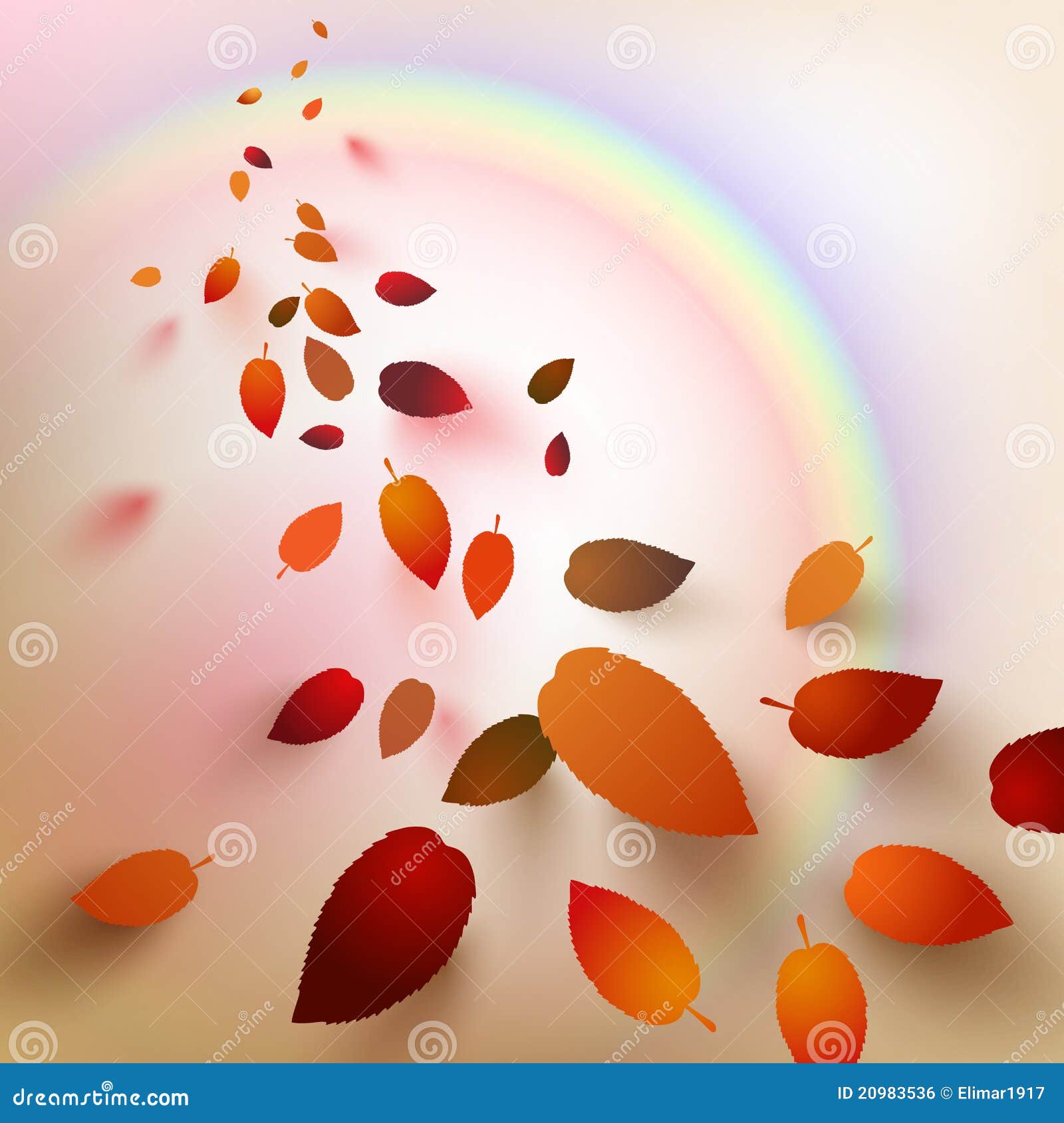 Abstract autumn leaves stock vector. Illustration of fall - 20983536