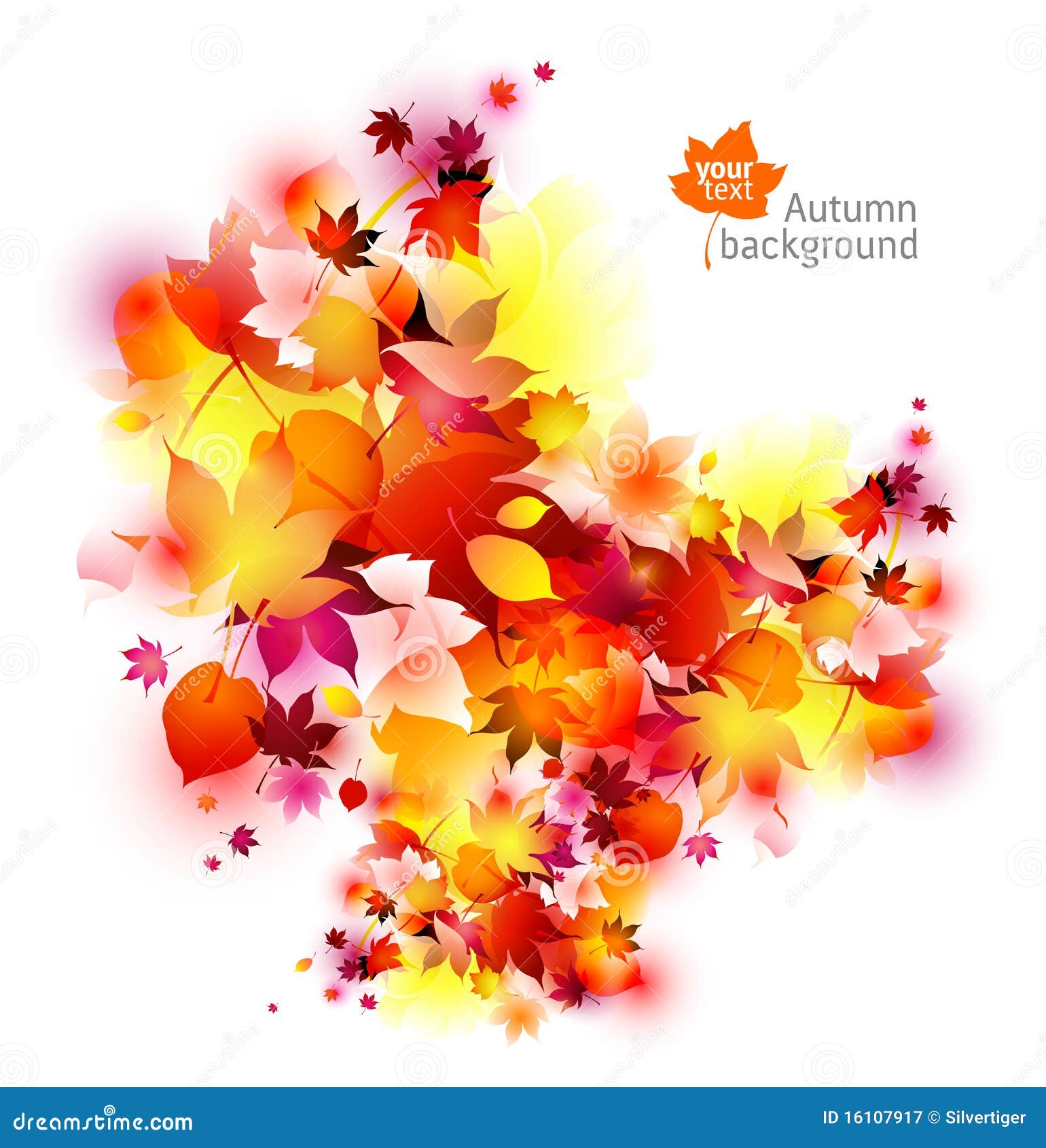 Abstract Autumn Leaves Background Stock Vector - Illustration of ...
