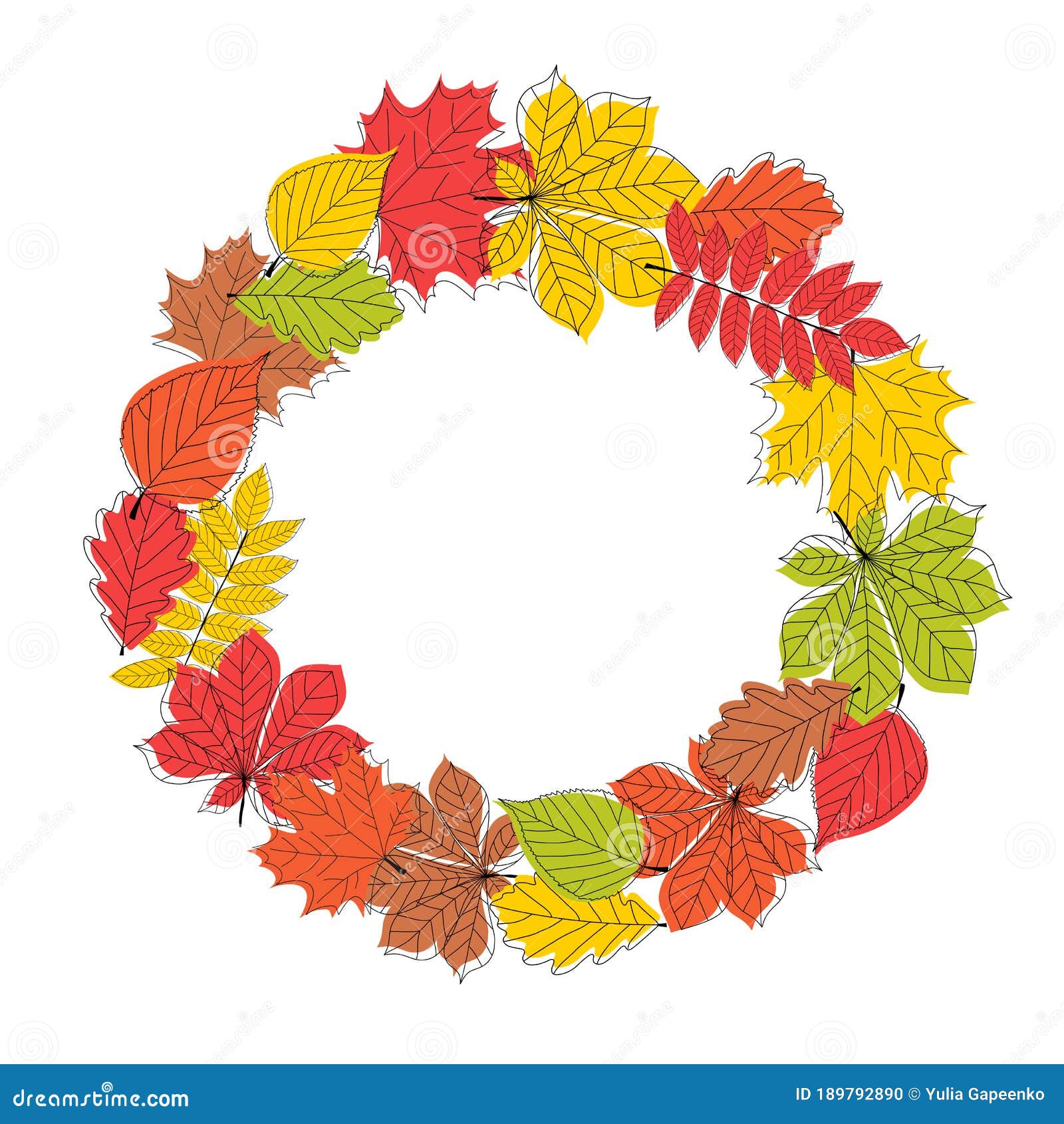 Abstract Autumn Leaves Background. Vector Illustration Stock ...