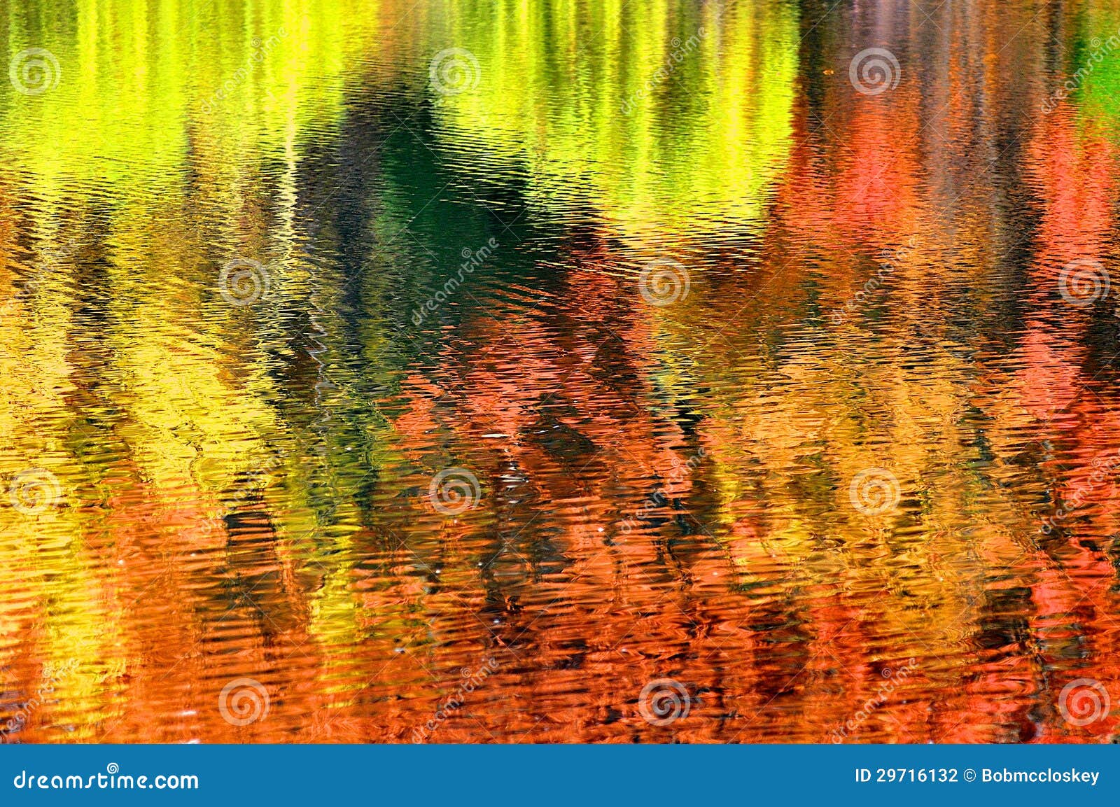 Abstract Autumn Reflection 3 Stock Photo - Image of water, reflection ...