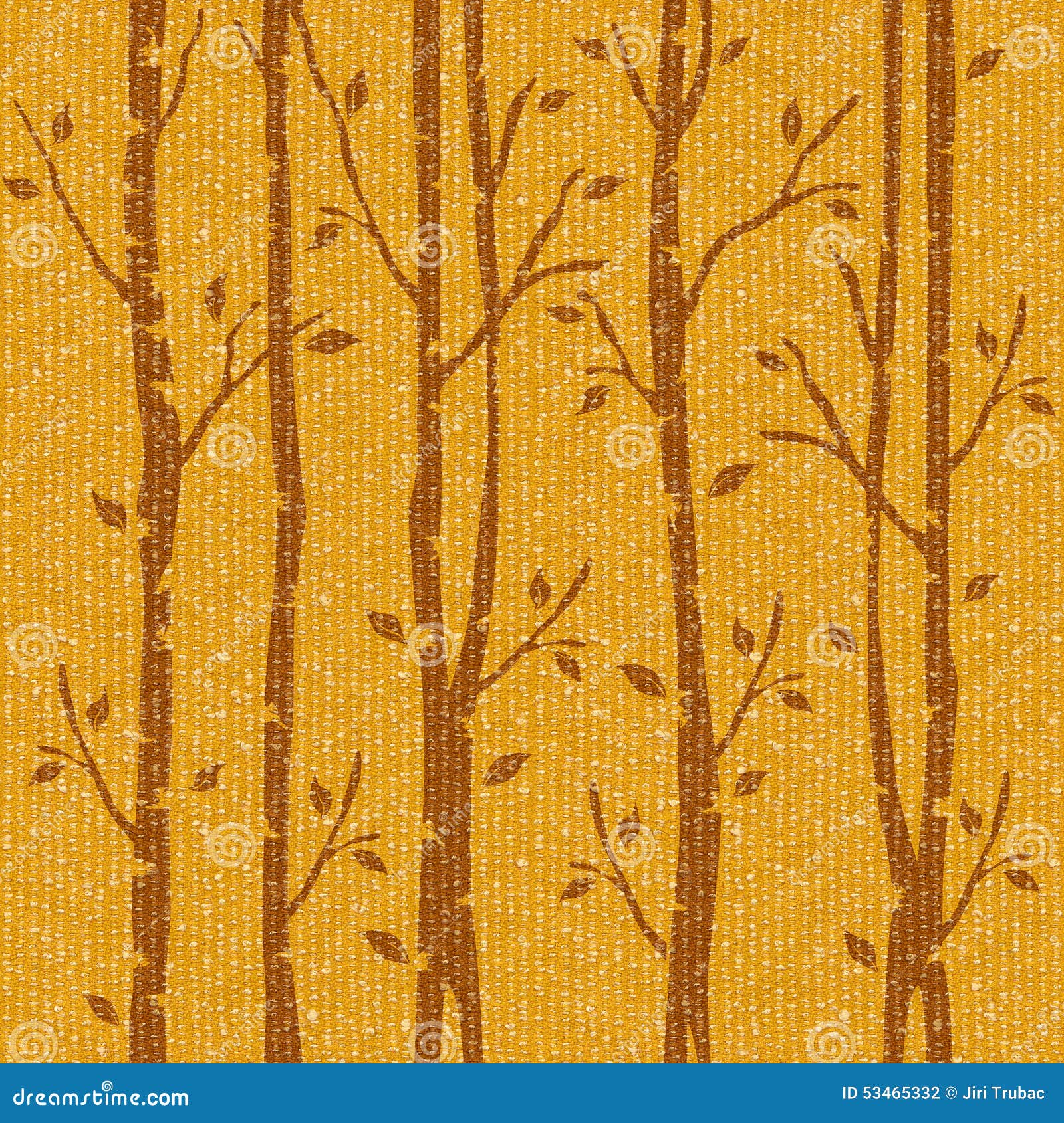 Abstract Autumn Trees - Seamless Background - Fabric Texture Stock ...