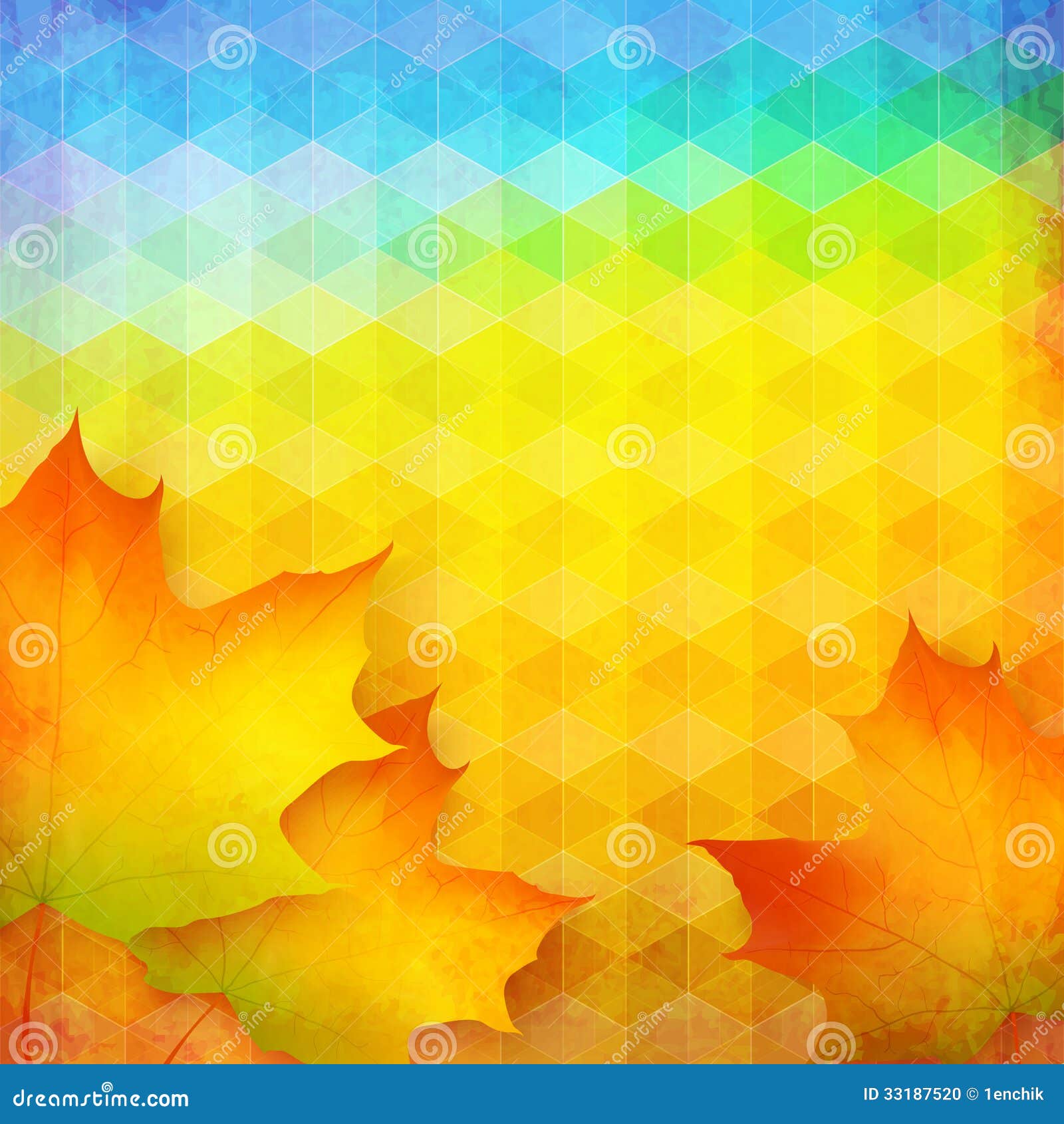 Abstract Autumn Vector Bright Background Stock Vector - Illustration of ...