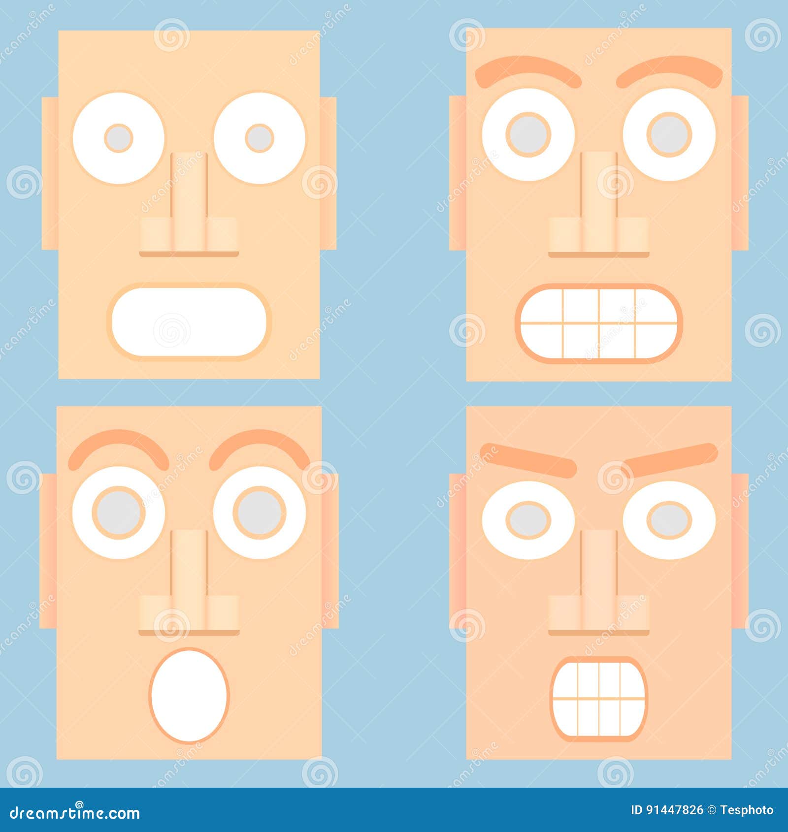 Abstract Avatar. Art and Design. Flat Vector Illustration. Stock Vector ...