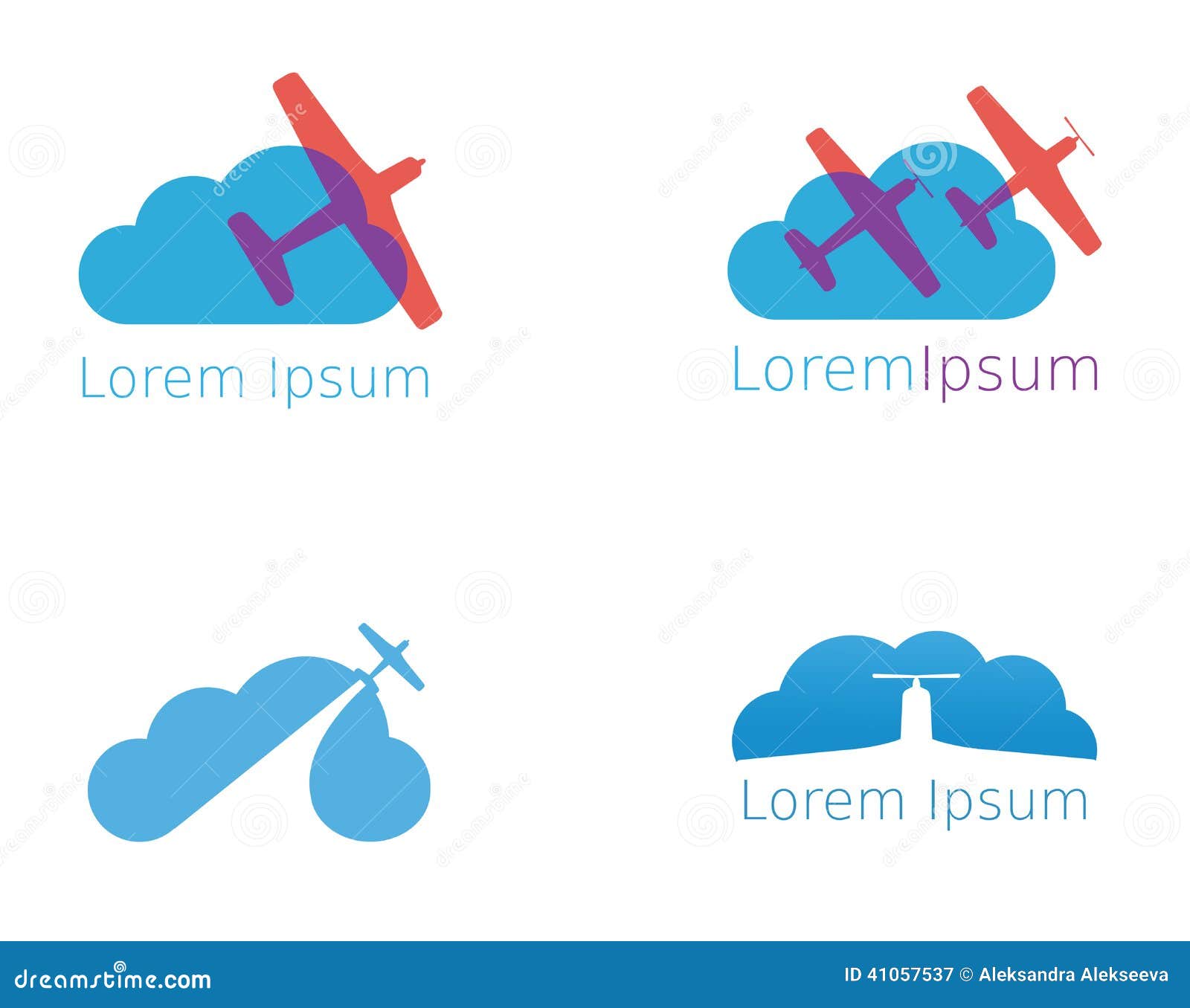 Abstract Aviation Icons Set Stock Vector - Illustration of abstract ...