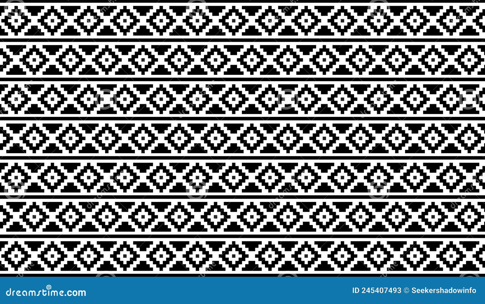 Abstract Aztec Pattern. Tribal, Zigzag, Chevron, Seamless Patterns ...