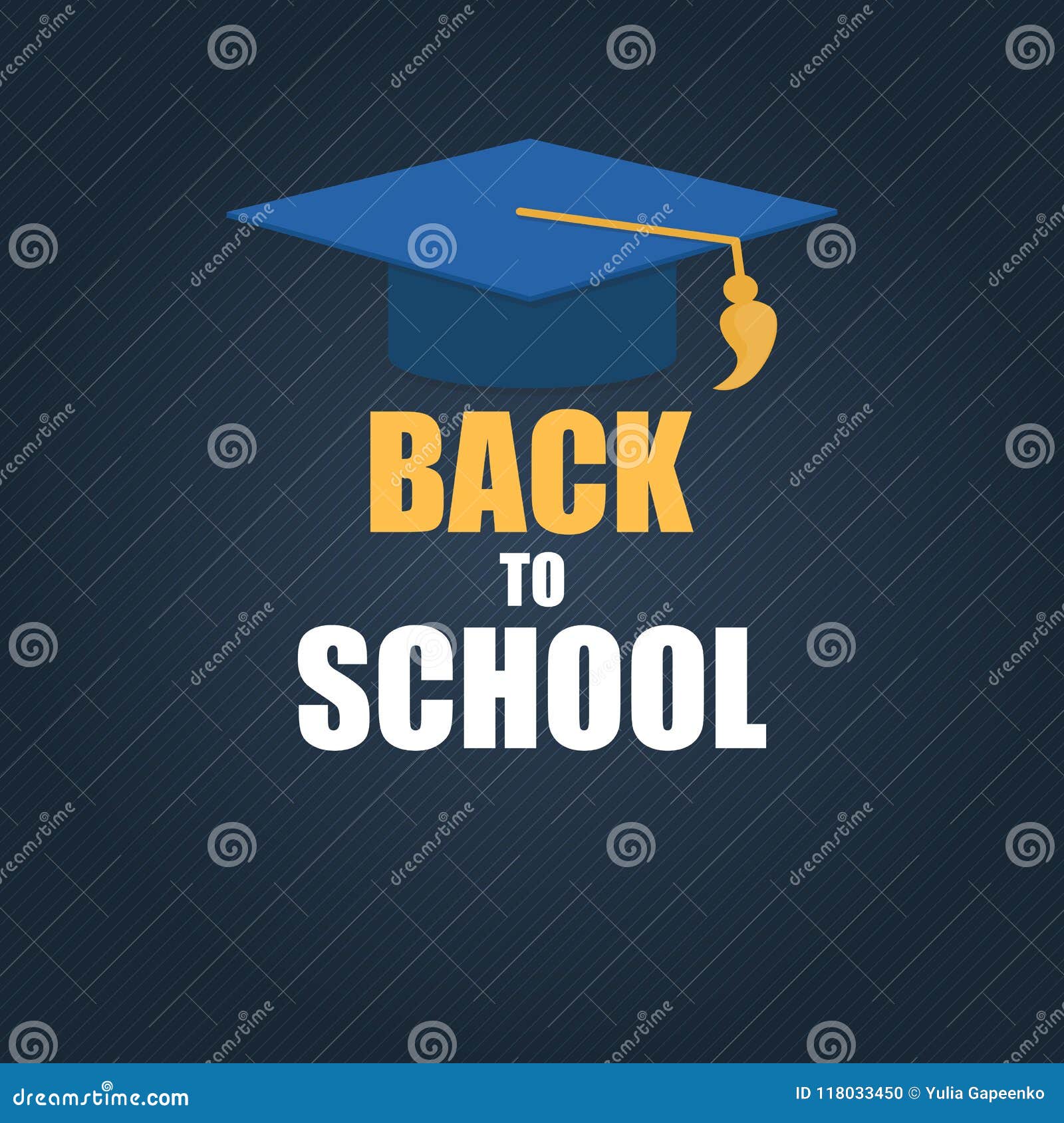 Abstract Back To School Background. Vector Illustration Stock Vector ...