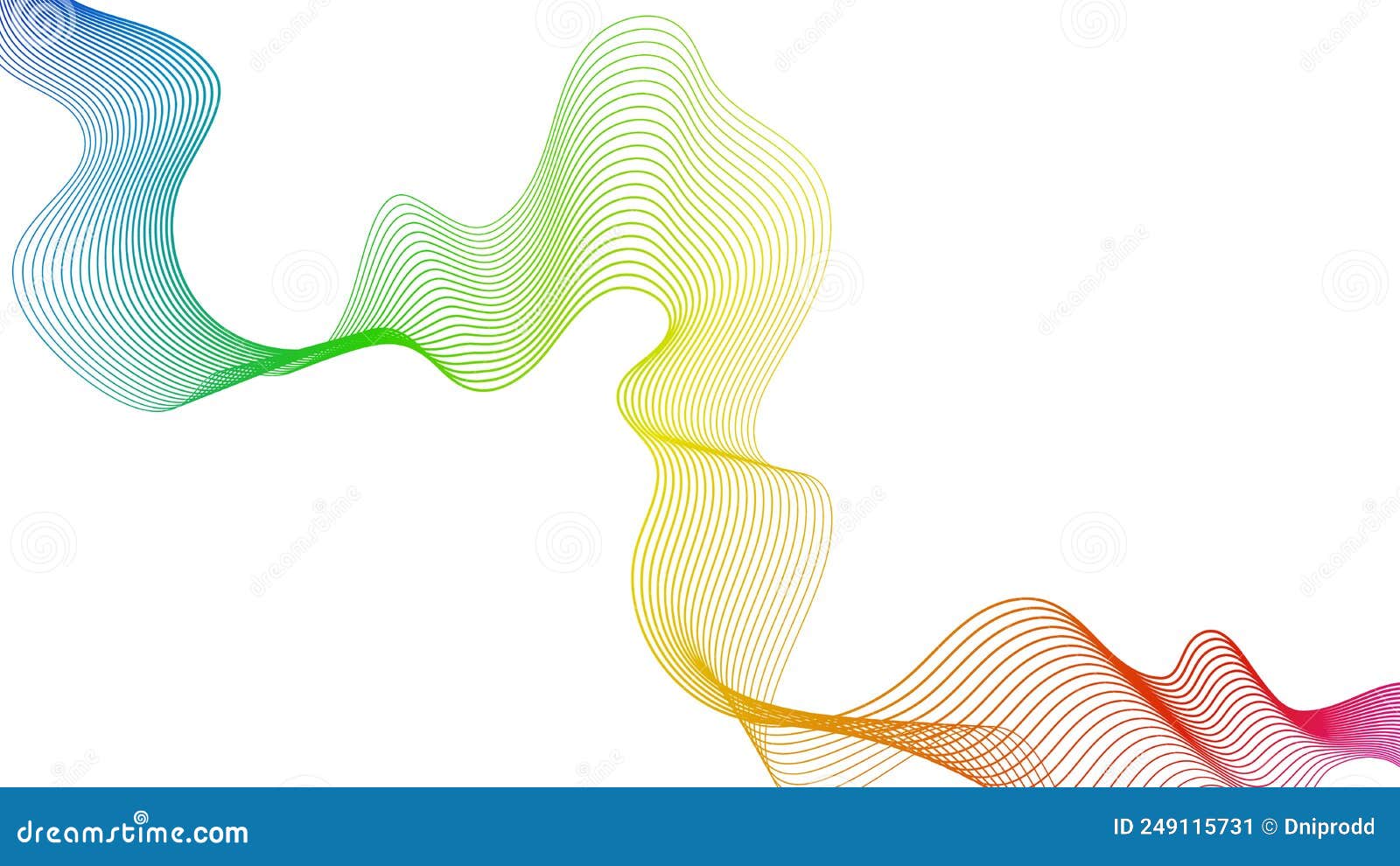Abstract Backdrop with Wave Gradient Lines Stock Vector - Illustration ...