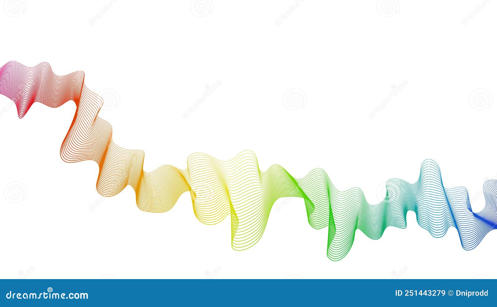 Abstract Backdrop with Wave Gradient Lines Stock Vector - Illustration ...