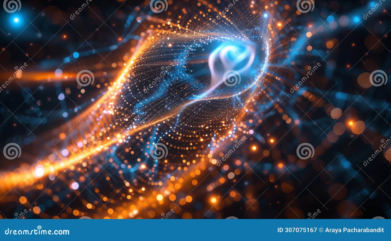 Abstract Backdrop Envisions Quantum Computing Tunnels in an Innovative ...