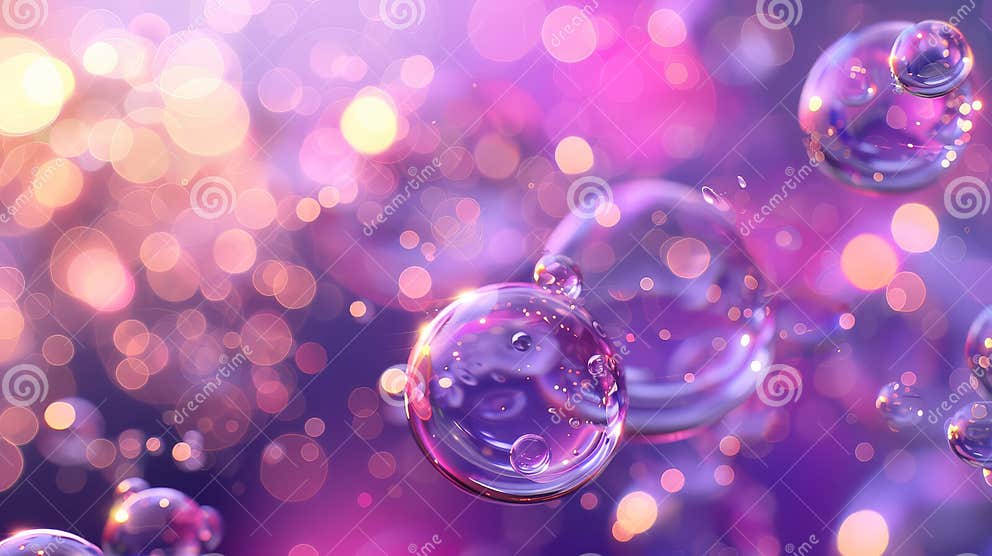 Abstract Backdrop Featuring Colorful Bubbles and Light Effects Stock ...