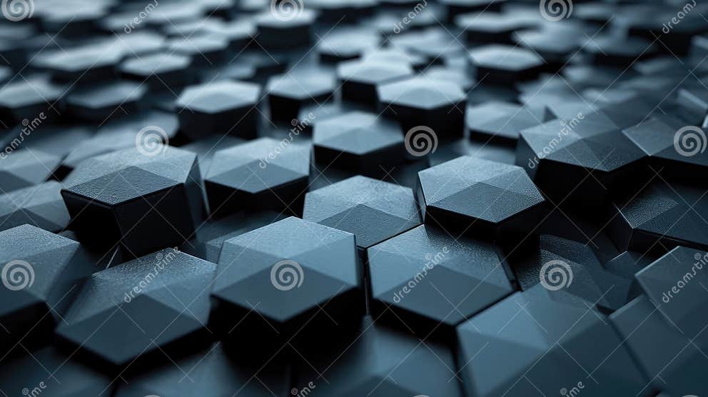 Abstract Backdrop Featuring Hexagonal Patterns, AI Generated Stock Illustration - Illustration ...