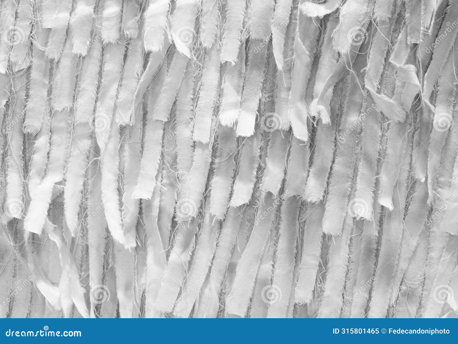 Abstract Backdrop Made with Scraps of White Threaded Fabric Ideal As ...