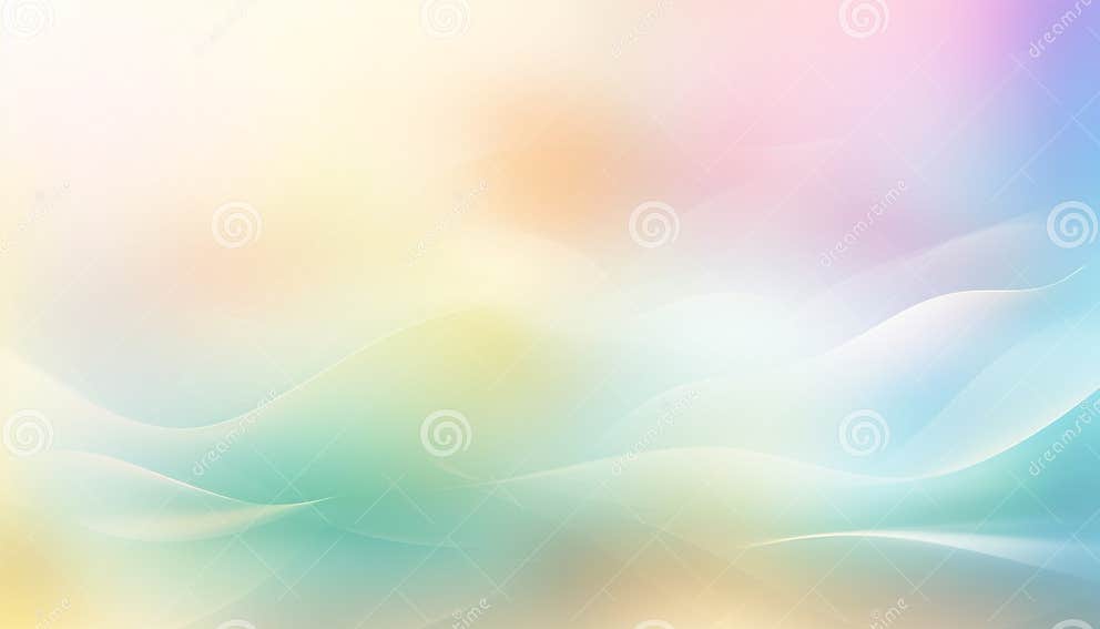 Abstract Backdrop with Multi Colored Wave Pattern and Bright, Glowing ...