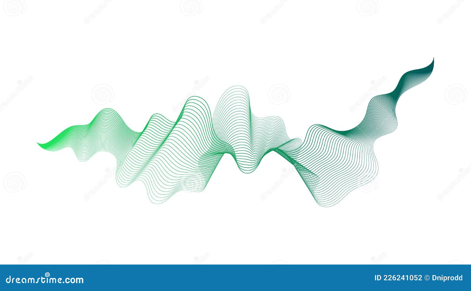 Abstract Backdrop with Wave Gradient Lines Stock Vector - Illustration ...