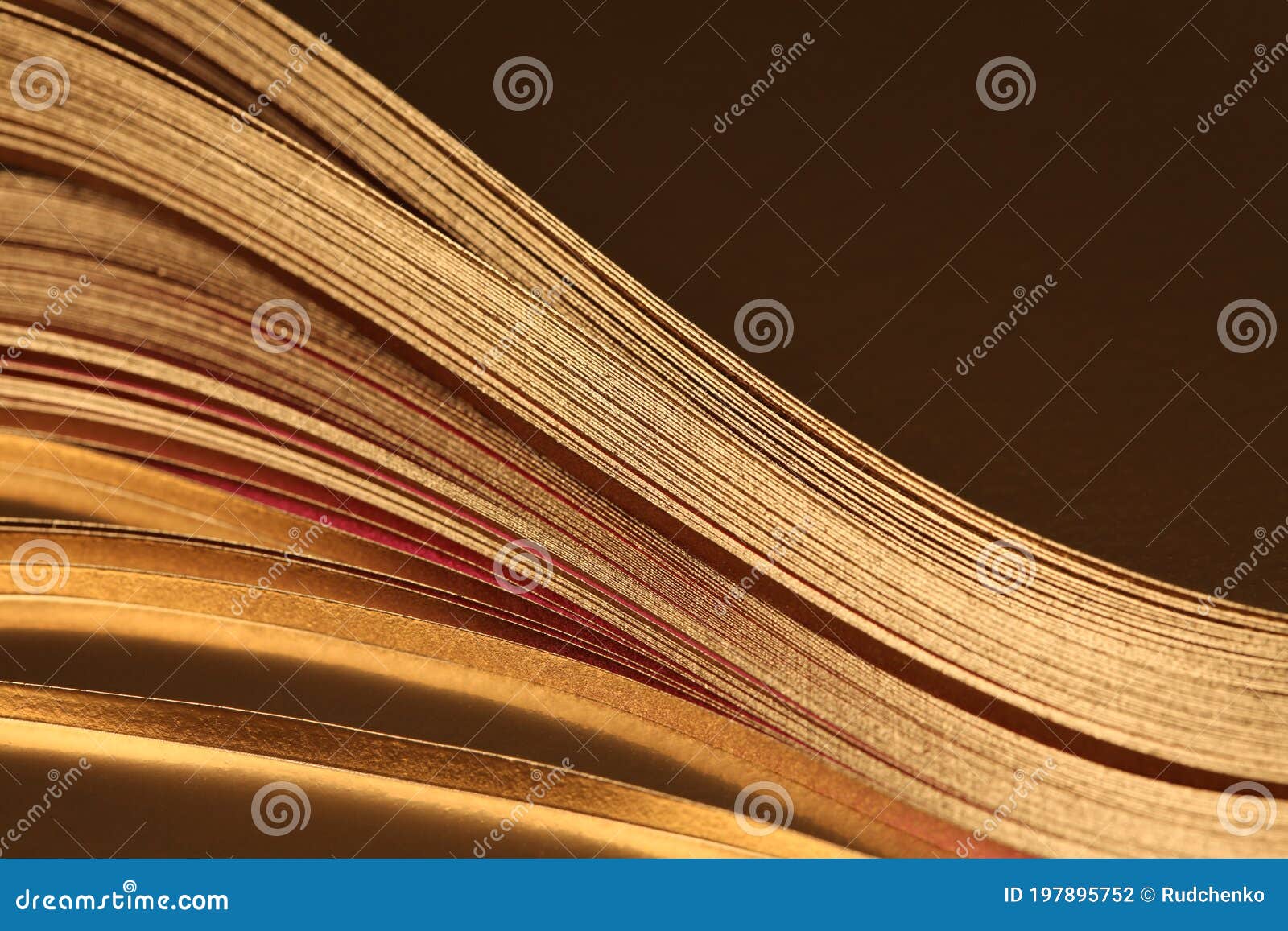 Abstract Backgound. Gold Bronze Paper Wave on Black Stock Illustration ...