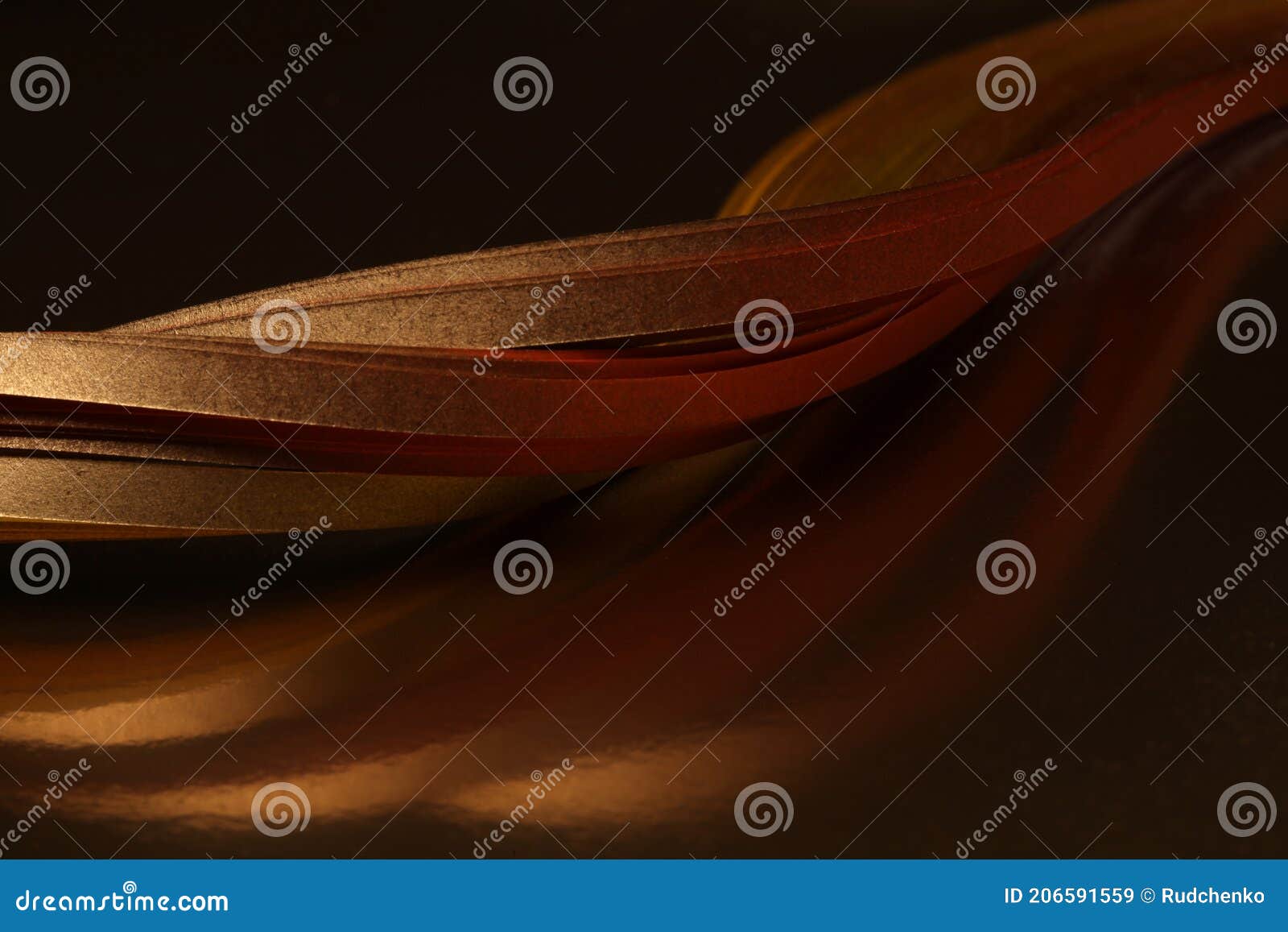 Abstract Backgound. Gold Bronze Wave Texture Paper Stock Image ...