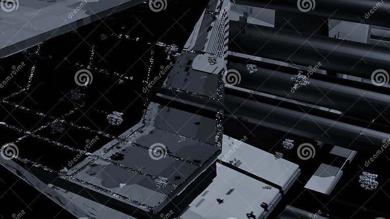 Abstract Background with Alien Technologies. Design. Different Details ...