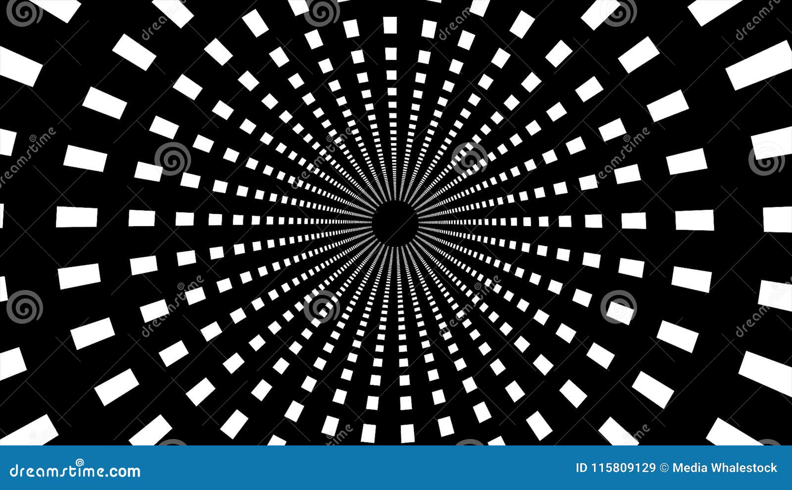 Abstract Background with Animated Circular Motion. Animation of ...