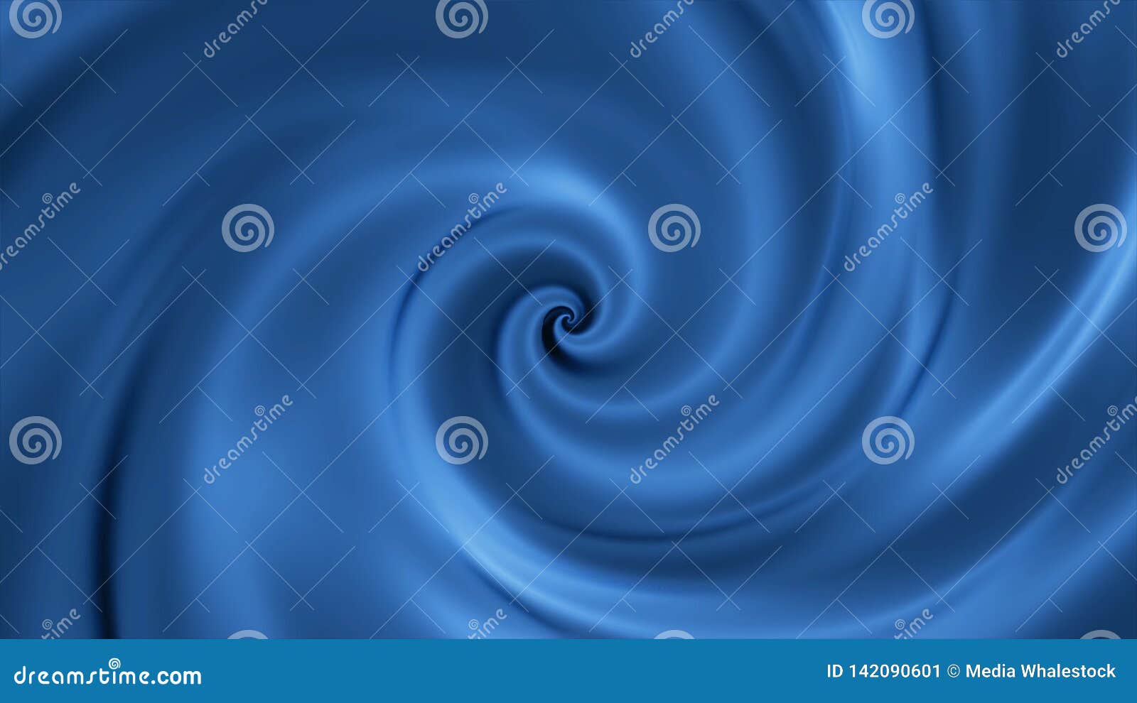 Abstract Background with Animation of Blue Spinning Funnel, Seamless ...