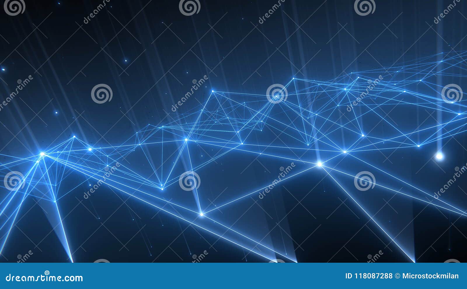 Particles Network Background Stock Footage - Video of atom, evolution ...