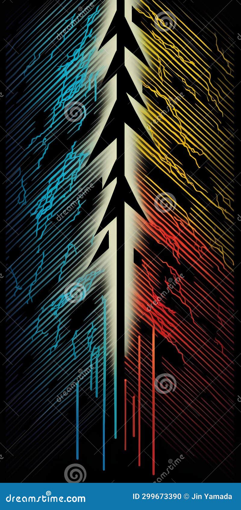 Abstract Background with Arrows and Stripes. Vector Illustration. Eps ...