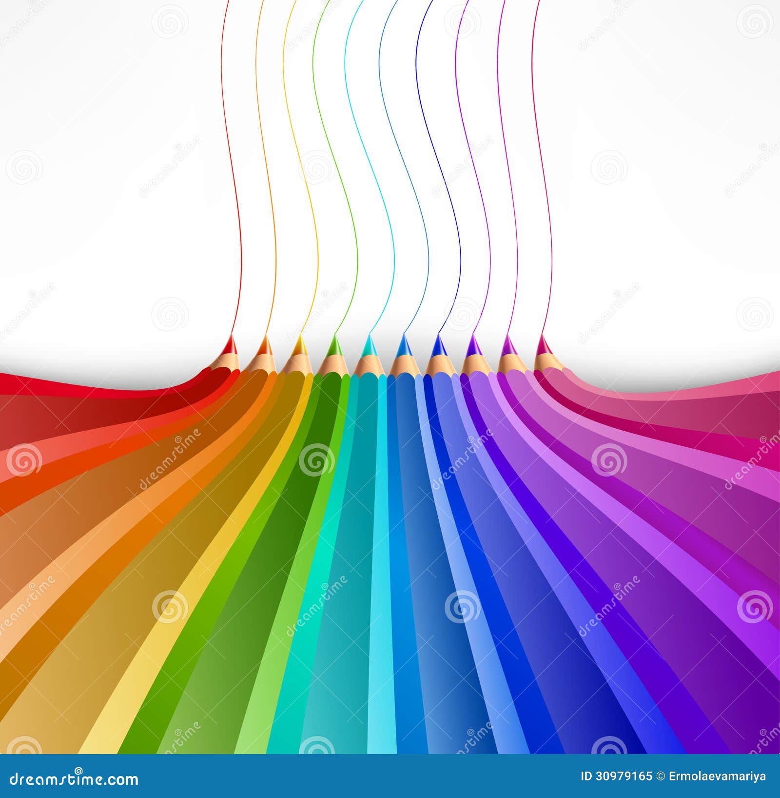 Abstract Background with Art Pencils. Vector Stock Vector ...