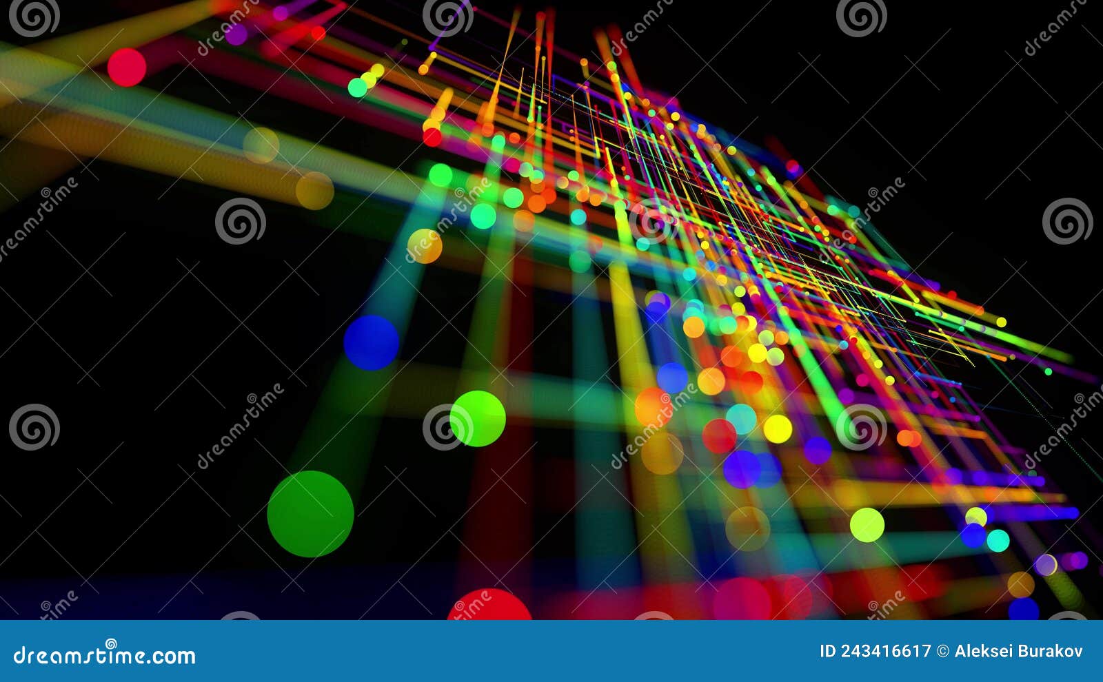 Abstract Background As Technological Concept with Many Lines and Nodes ...