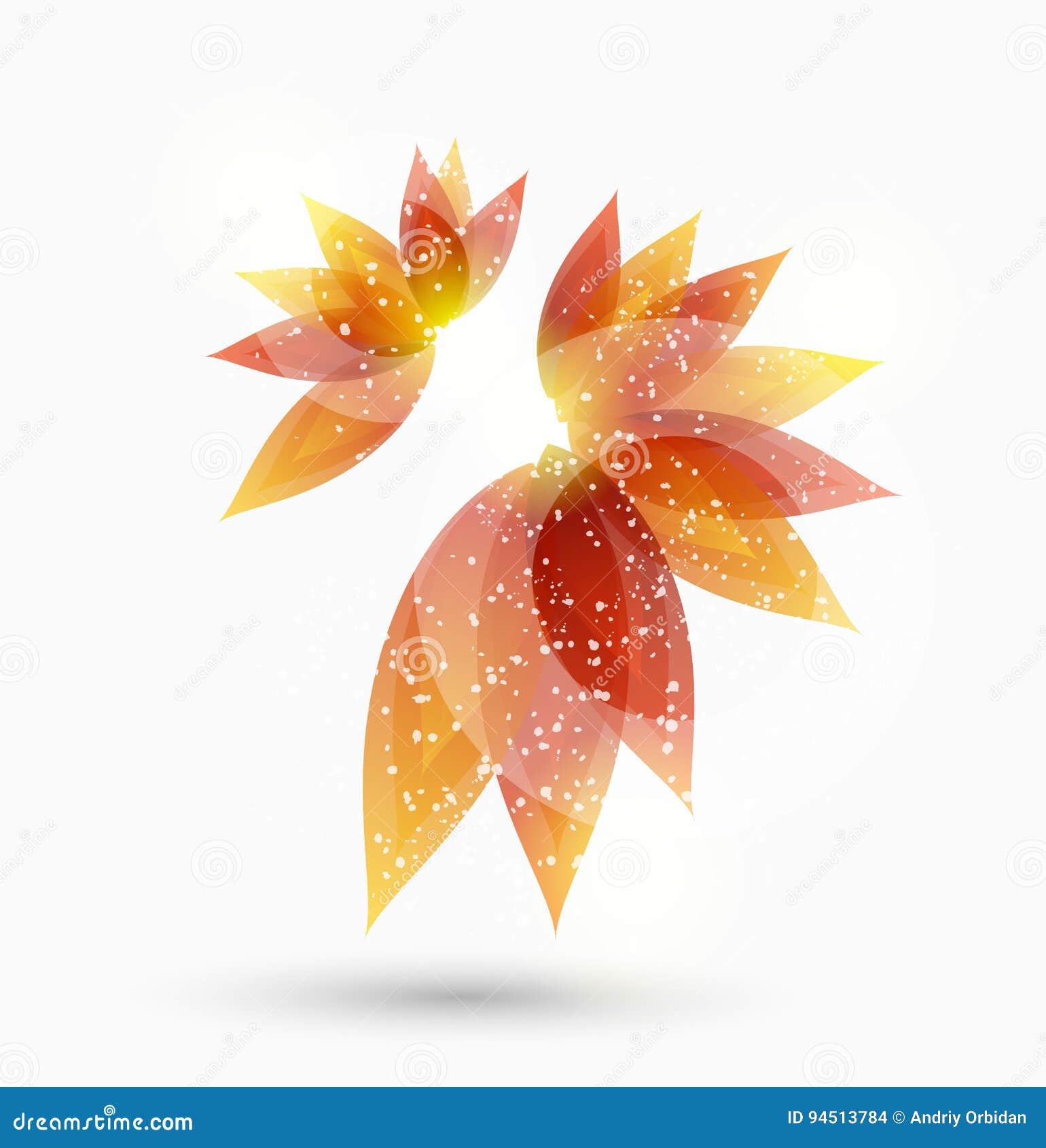 Abstract Background with Autumn Leaves Stock Vector - Illustration of ...