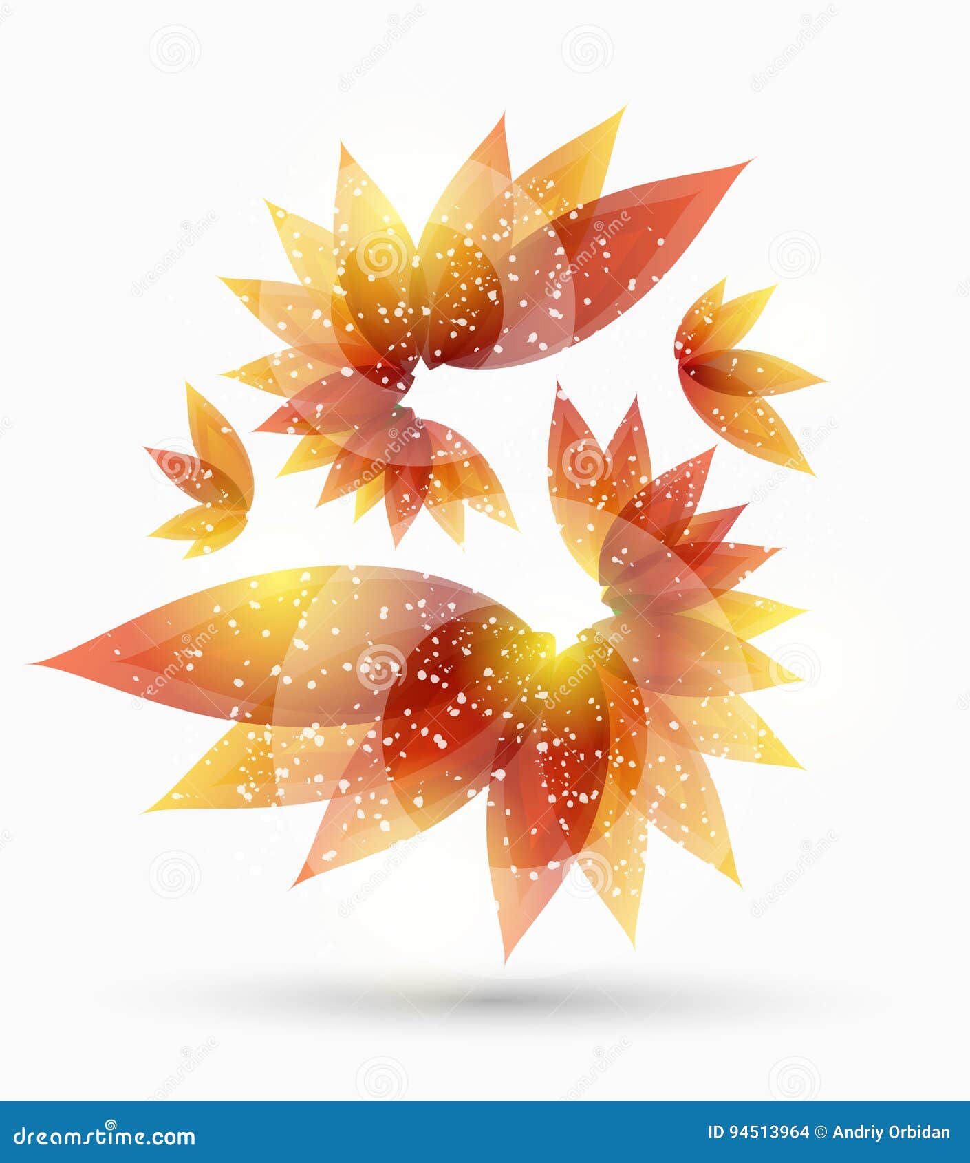 Abstract Background with Autumn Leaves Stock Vector - Illustration of ...
