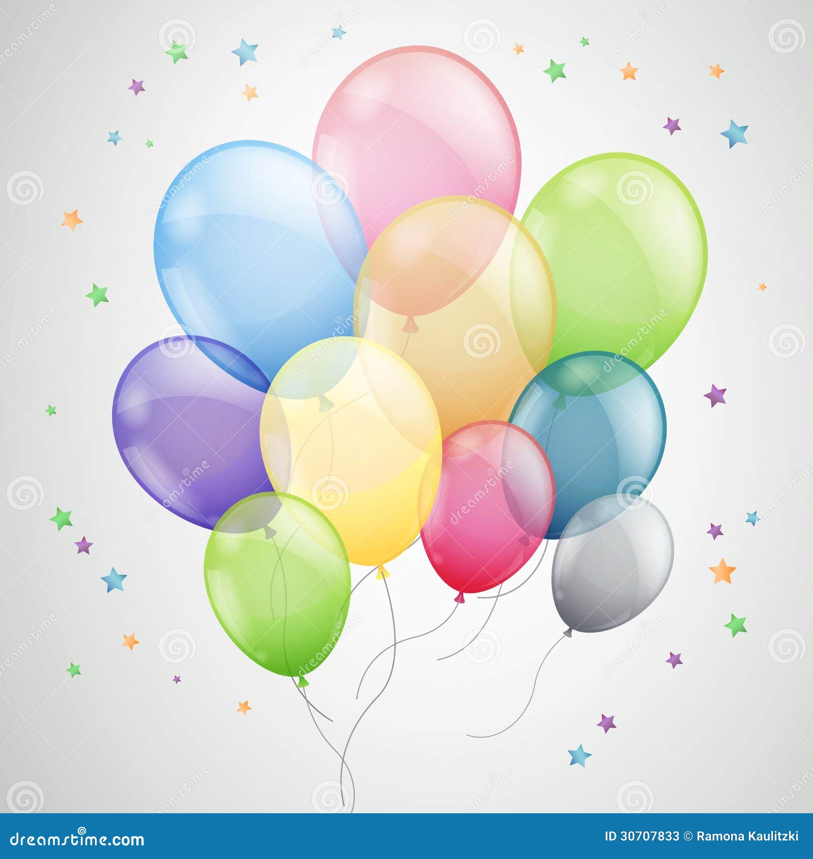 Abstract Background with Balloons Stock Illustration - Illustration of ...