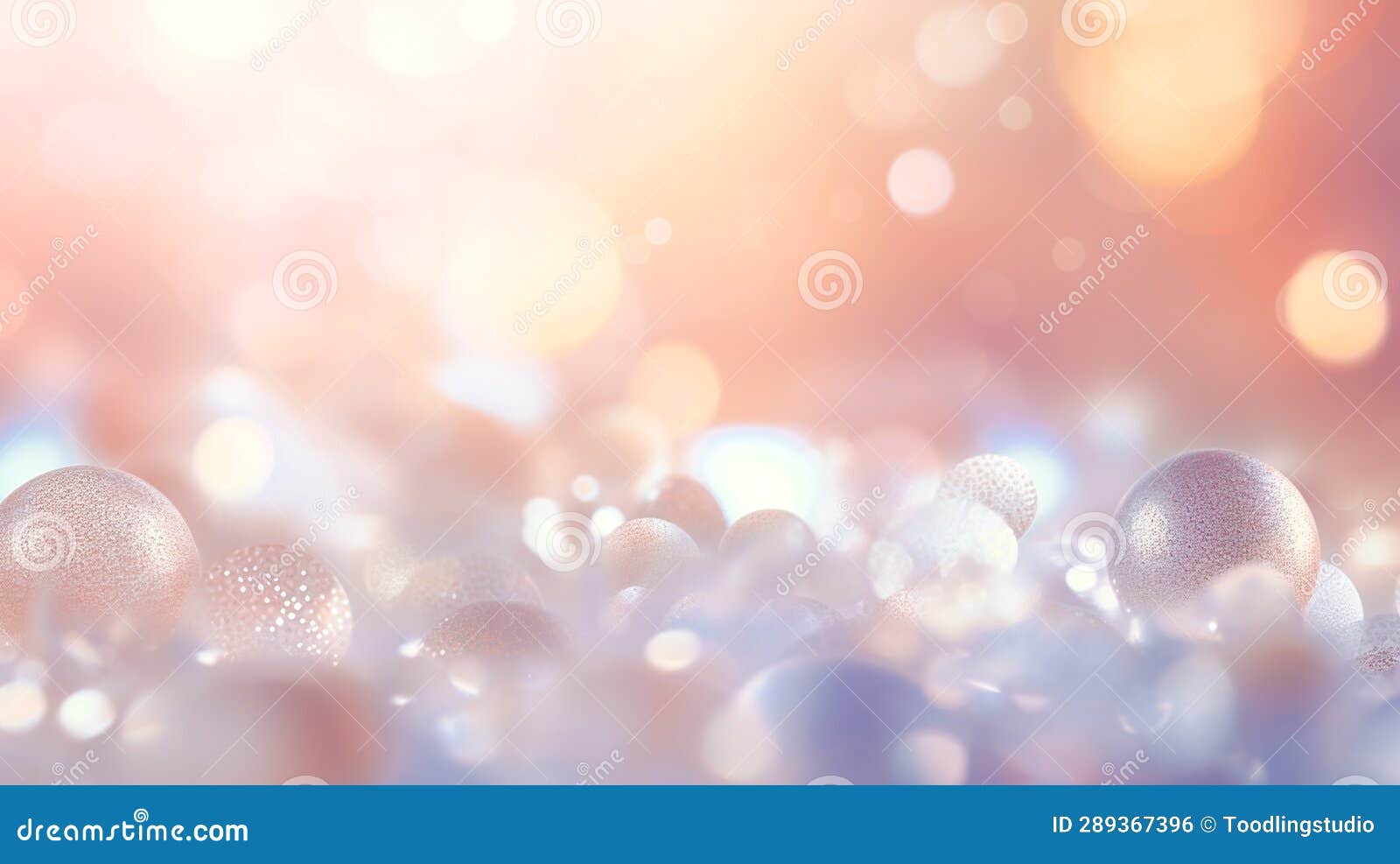 Abstract Background of Balloons. Pink Floating Bubbles Stock ...