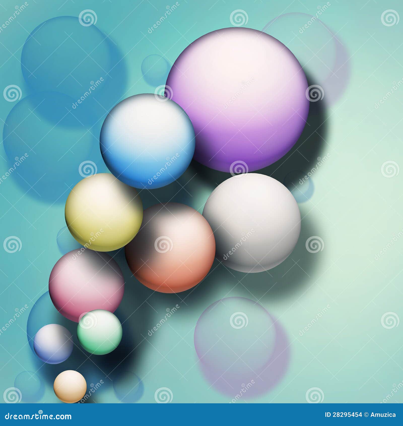 Abstract Background with Balls Stock Illustration - Illustration of ...