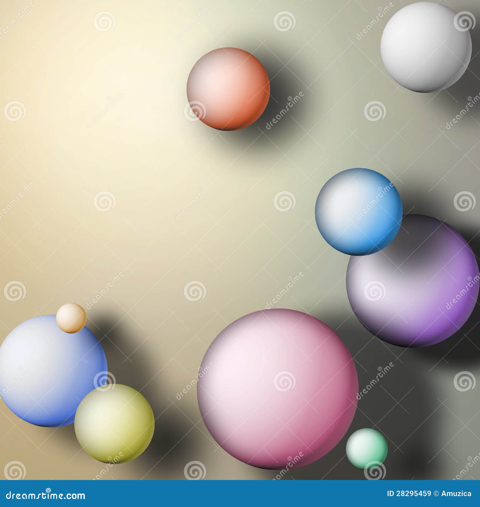 Abstract Background with Balls Stock Illustration - Illustration of ...