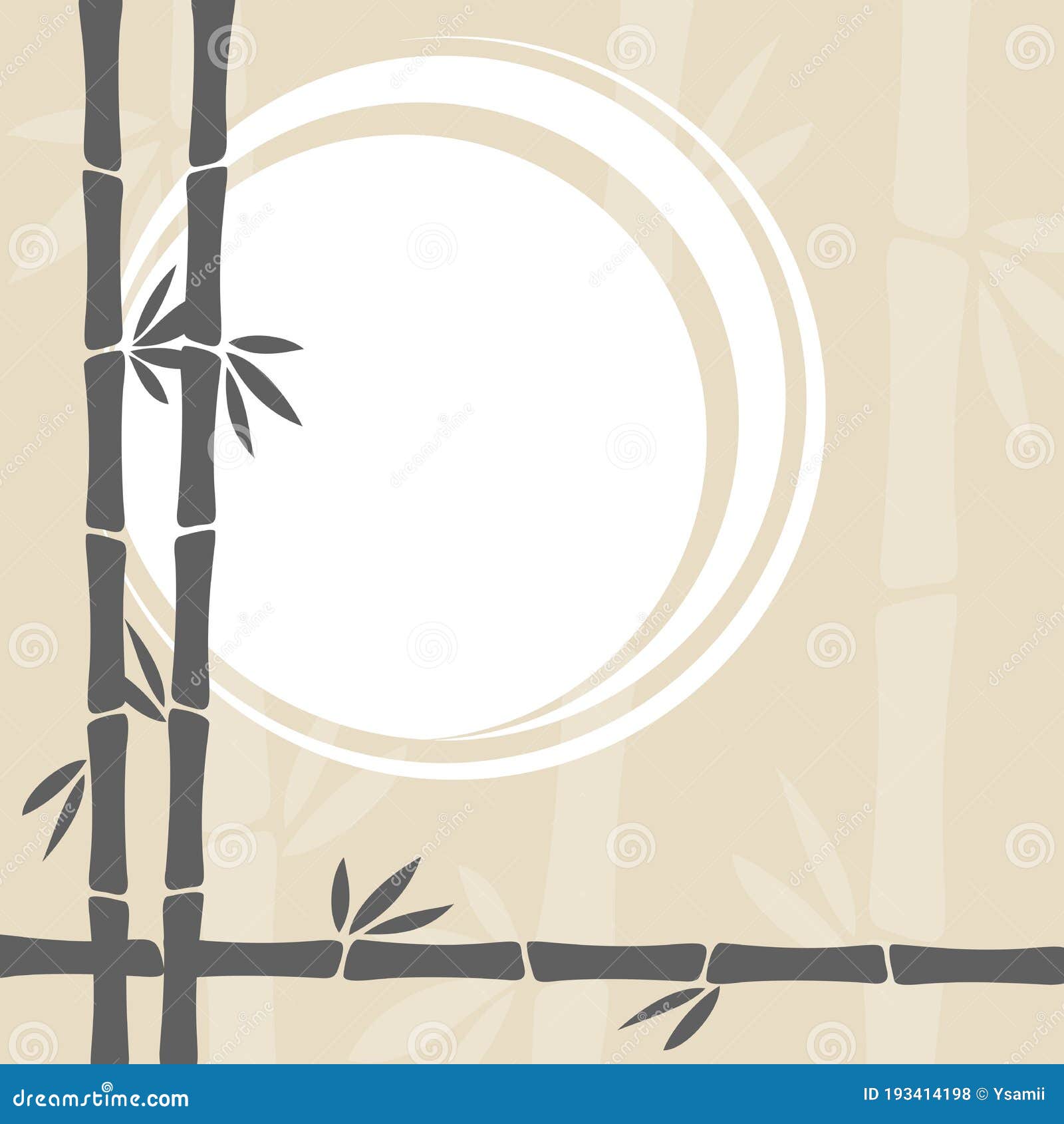 Bamboo Frame with Space for Text Stock Vector - Illustration of ornate ...