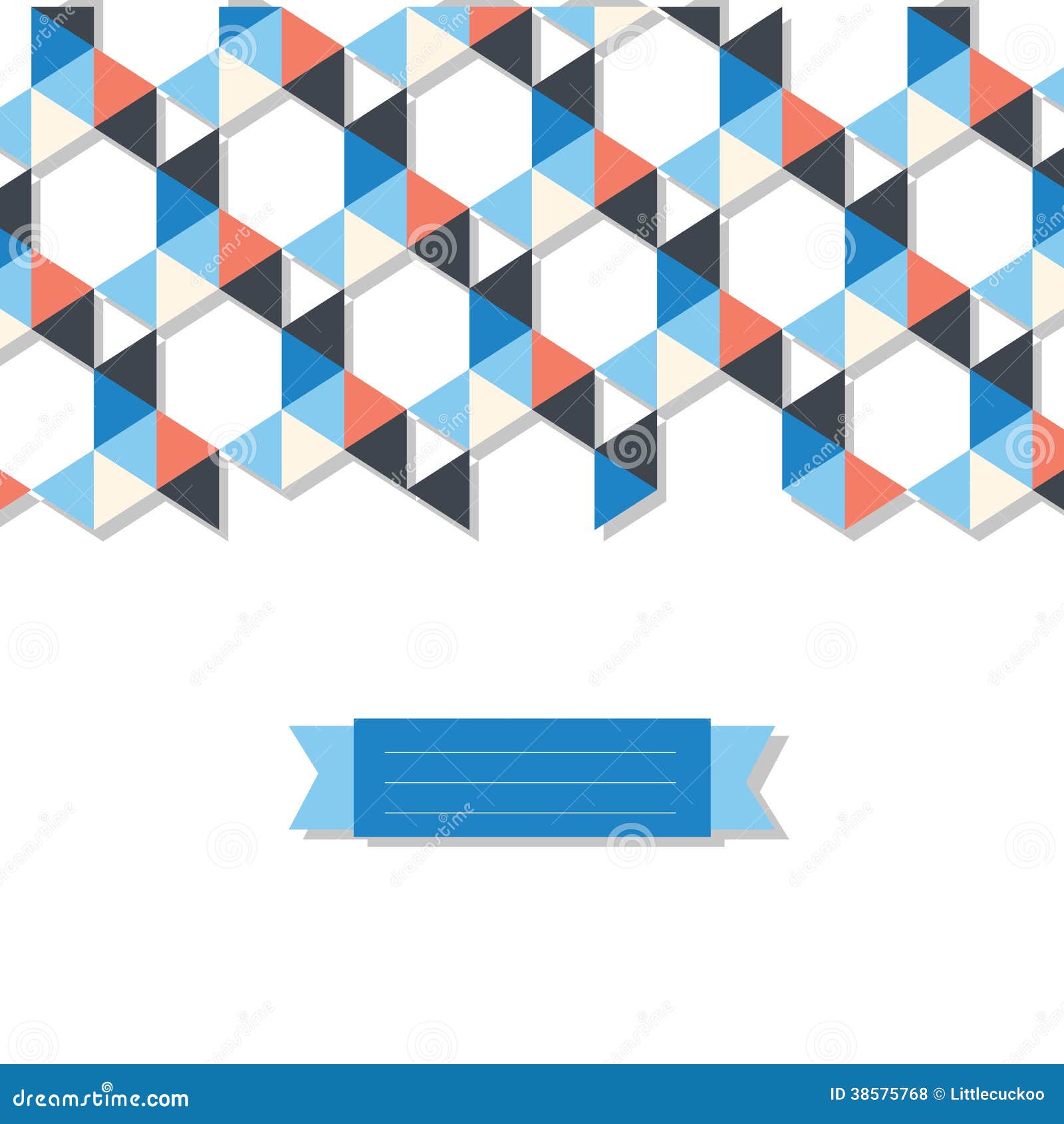 Abstract Background Banner of Triangles Stock Vector - Illustration of ...