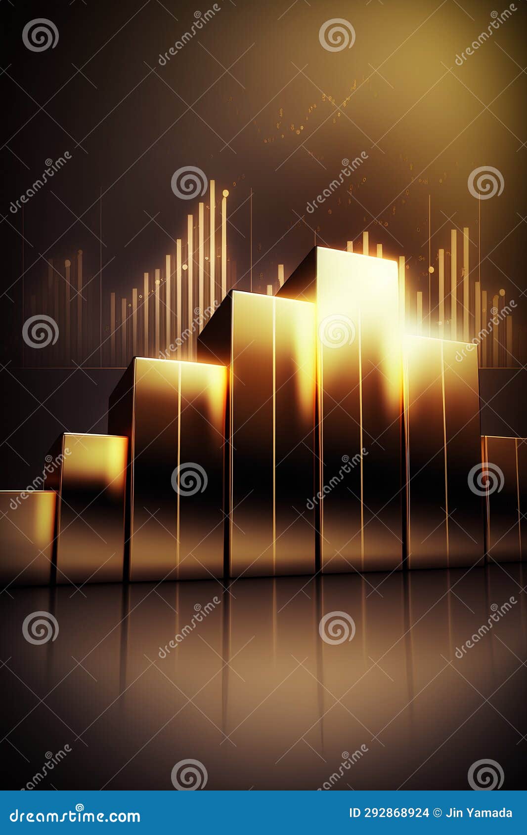 Abstract Background with Bar Chart and Lights. Eps 10 Vector File Stock ...