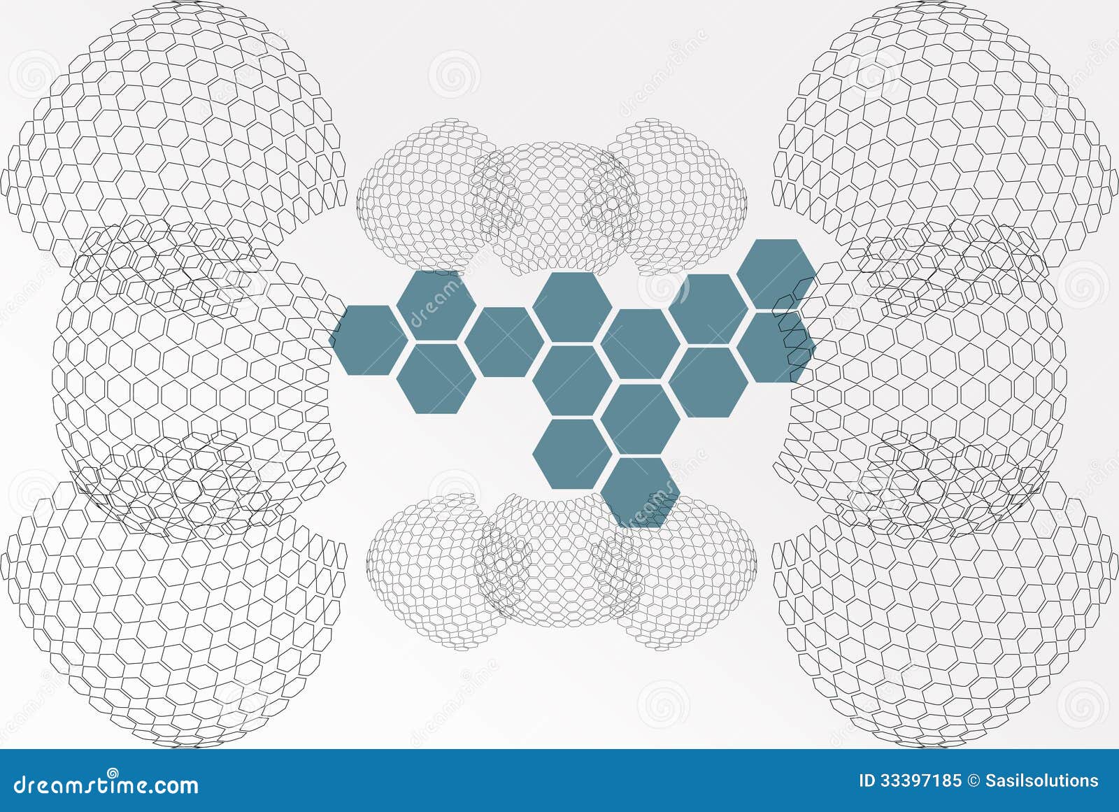 Abstract Background Base on Wireframe Shape Stock Illustration ...